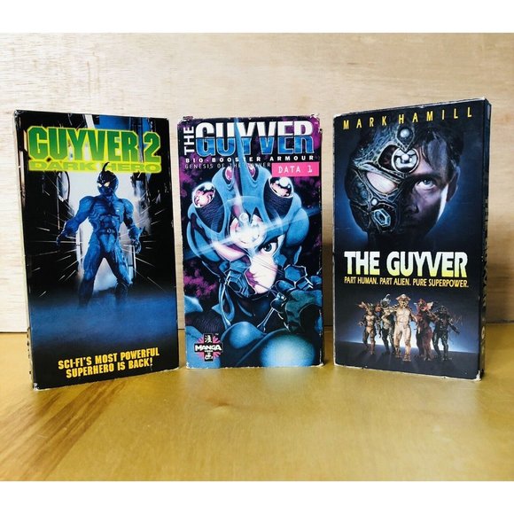 Media | The Guyver 2 Biobooster Data 1 And The Guyver Mark Hamill Vhs Lot Of 3 | Poshmark